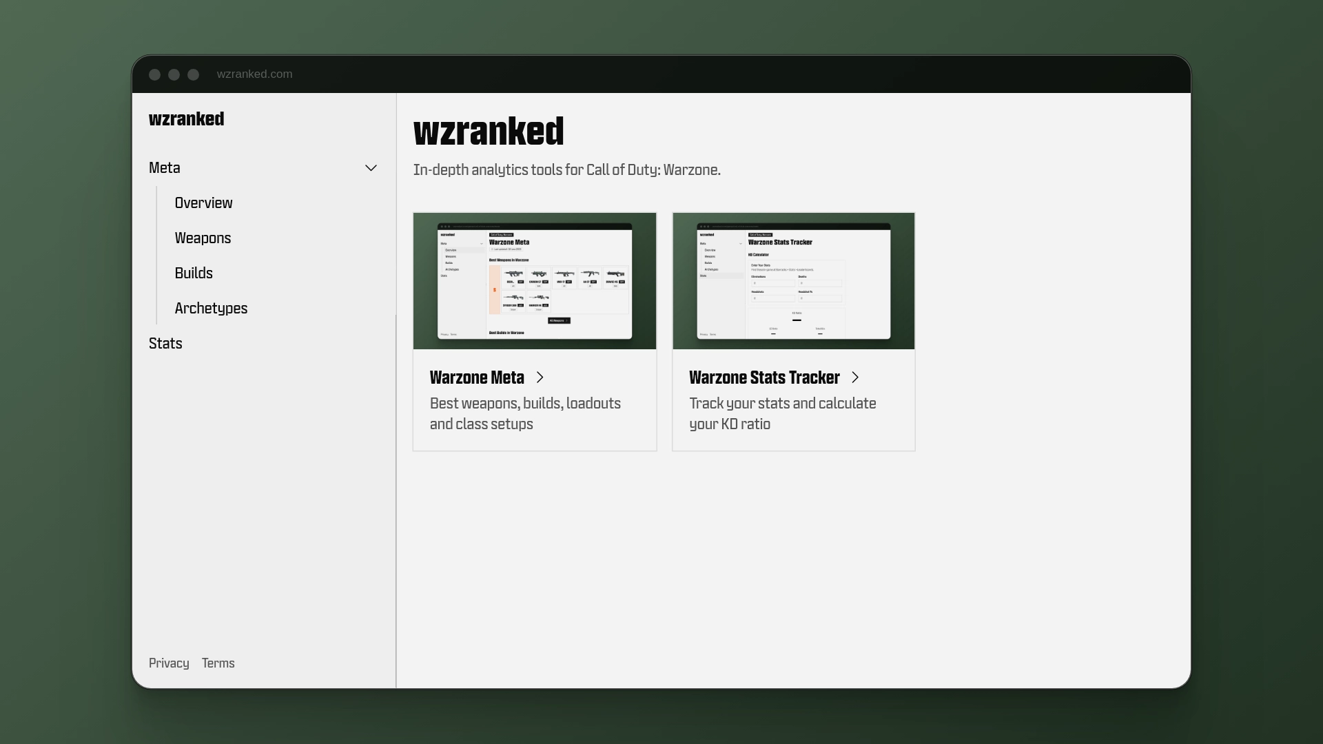 wzranked - Warzone Meta, Loadouts and Stats Tracker
